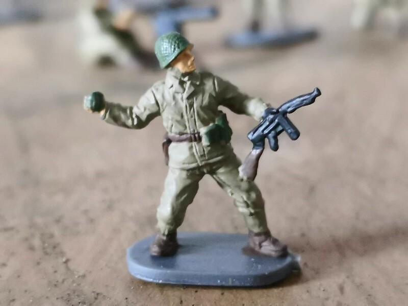 20pcs/set 1:72 WW II United States Painted Soldier Finished Military ...