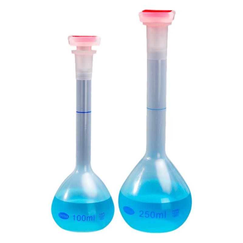Laboratory Plastic Volumetric Flask 10-1000ml PP Material High Temp ...