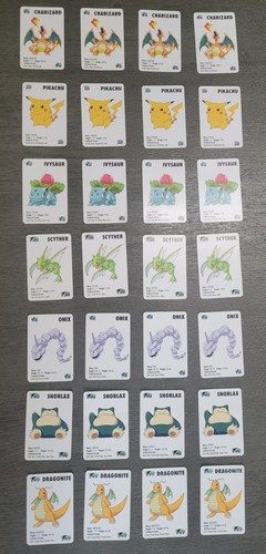 VINTAGE 1998 Pokemon KFC Mini Card Promo Set - 4 Complete Sets ...