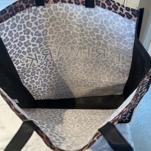 Primark London animal print leopard XL 18x17 beige recyclable shopping ...
