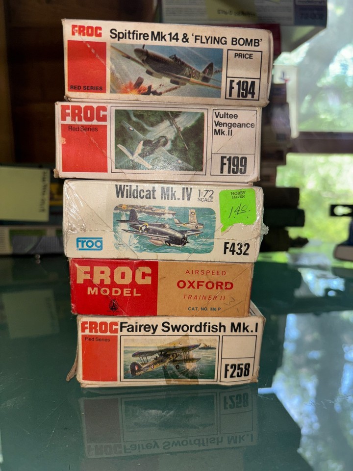 Lot of 5 Vintage 1:72 Frog model kits: F194, F199, F432, F258, 366 P | eBay