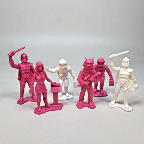 Vintage 1970s Tim Mee Galaxy Laser Space Team Aliens Plastic Figures ...