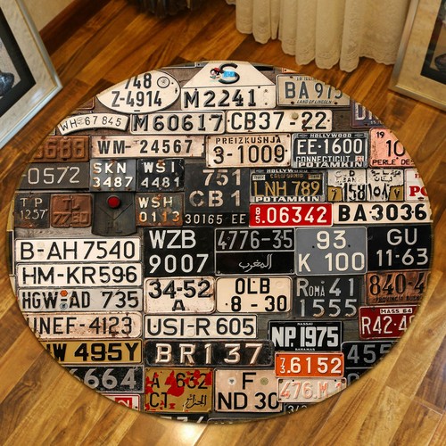 3D License Plate NAO3673 Game Rug Mat Elegant Photo Carpet Mat Fay ...
