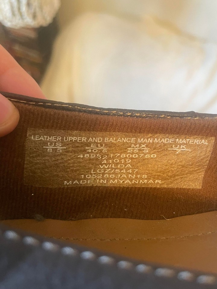 NWT Thom McAn Brown "Wilda" Leather Flats Loafers Size 8.5 | eBay