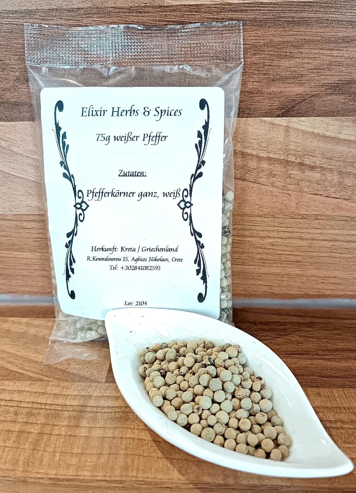 Griechische Pfeffer Körner ganz WEIß & SCHWARZ Set Elixir Herbs & Spices #76 | eBay