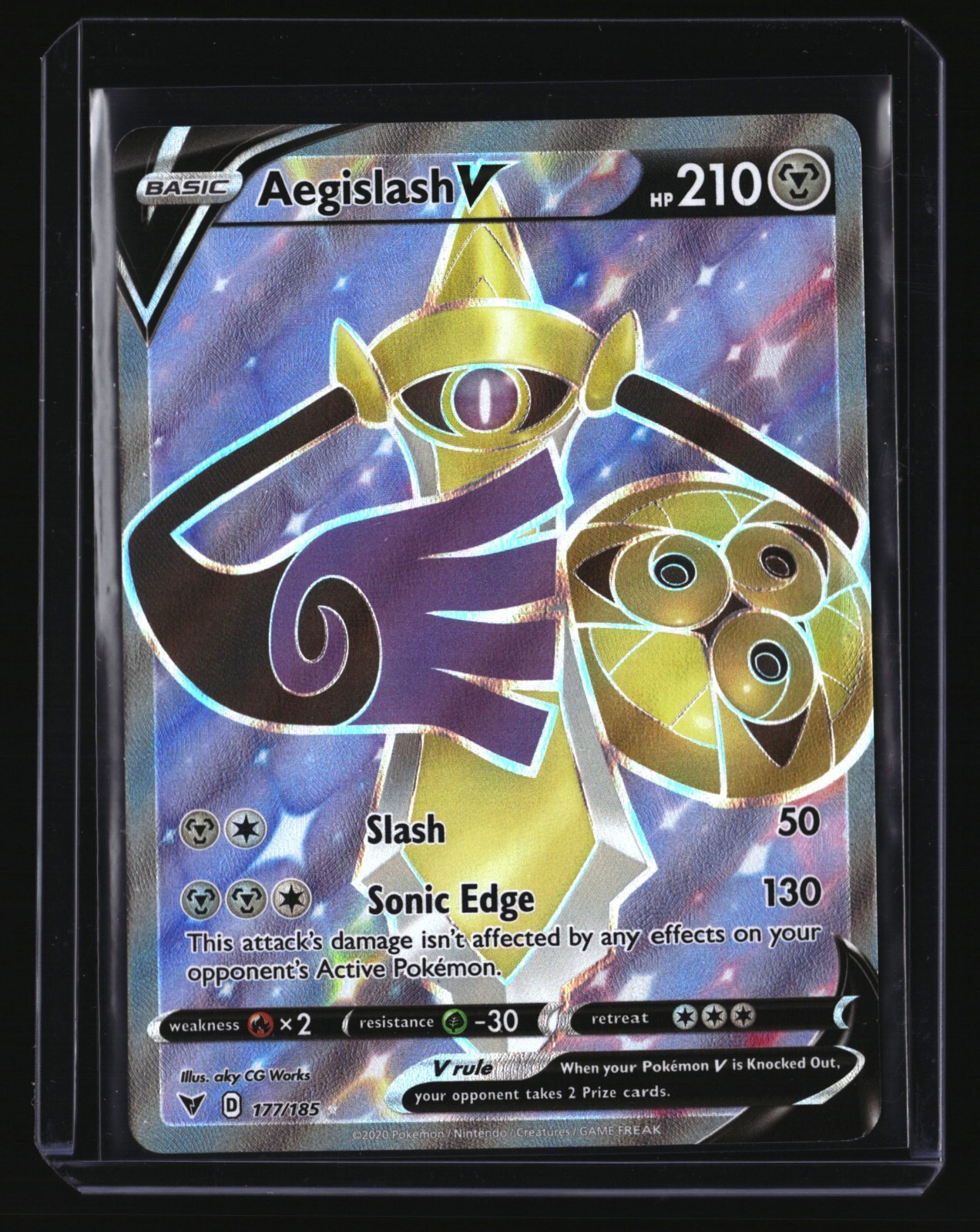 Pokemon AEGISLASH V 177/185 Full Art (Vivid Voltage) NM/Mint | eBay