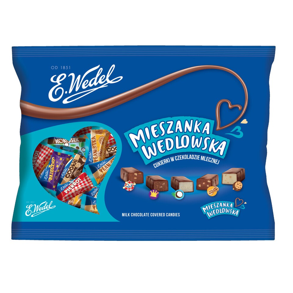 WEDEL PRALINES MIX - 1KG - MILK DARK CHOCOLATE CANDY - MIESZANKA ...