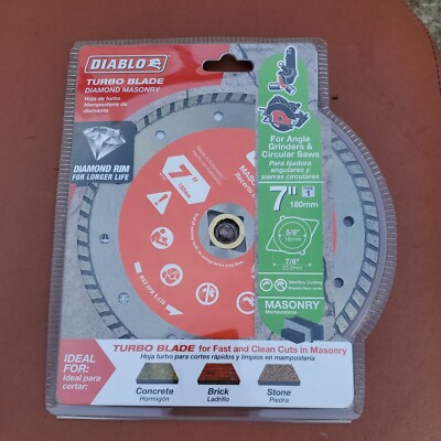 Brand New in Package Diablo 7 inch Diamond Turbo Masonry Cut Off Blade ...