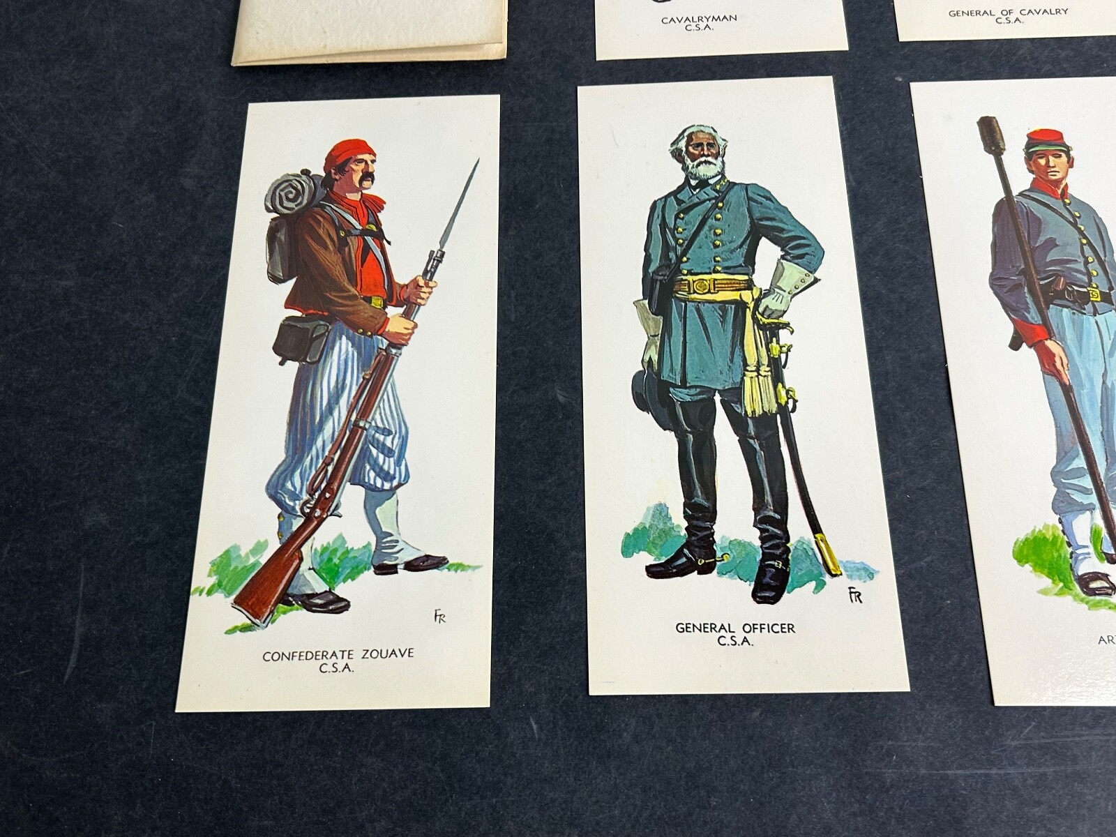 Vintage Civil War Uniforms Of The Confederacy Card Set | eBay