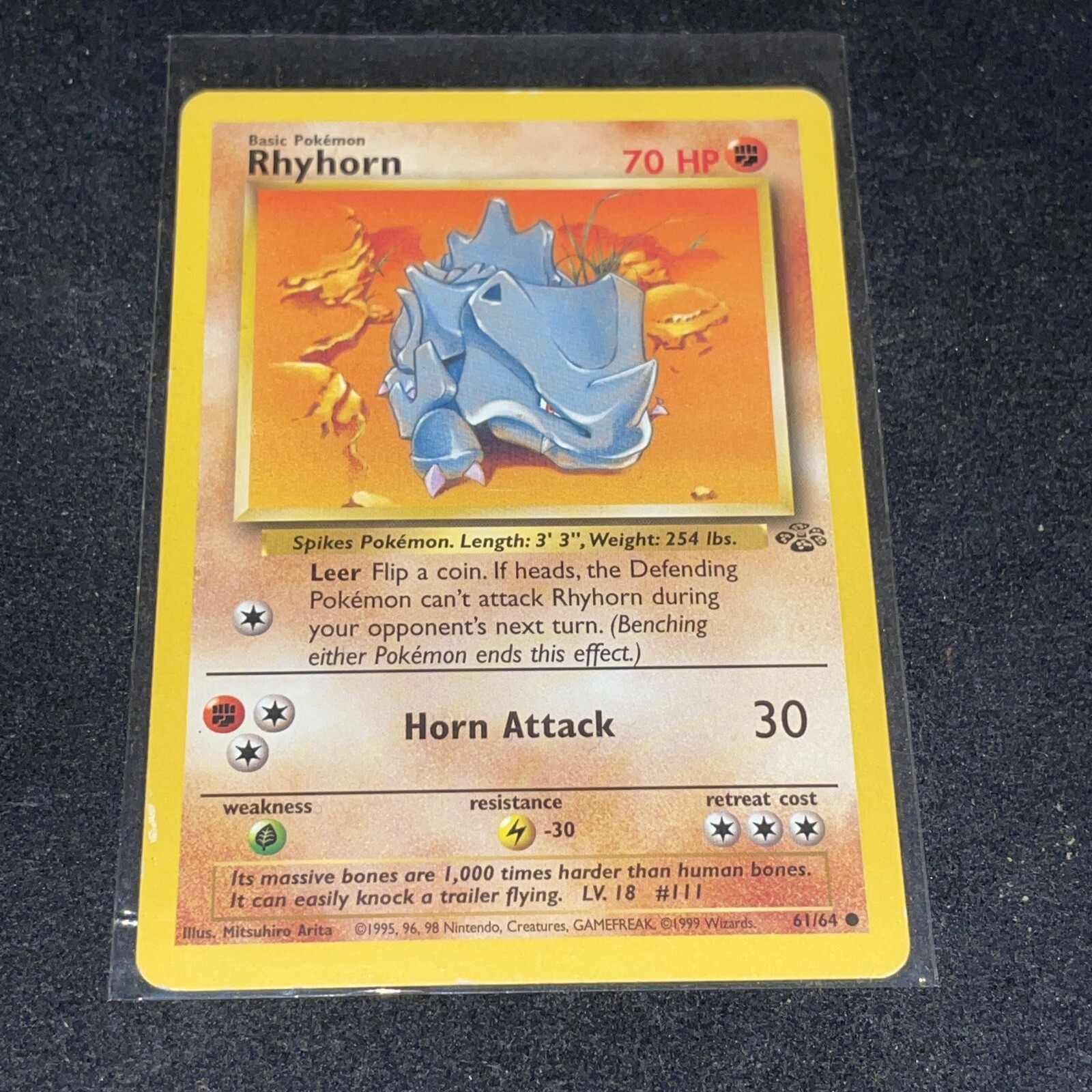 RHYHORN - Jungle Set - 61/64 - Common - Pokemon Card - Unlimited ...