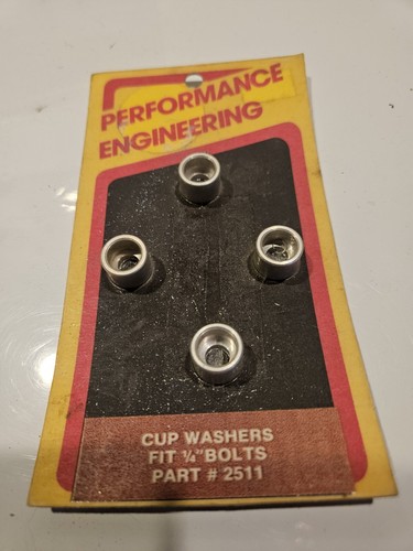 NOS Performance Engineering Cup Washers Fit 1/4" Bolts Part #2511 | eBay