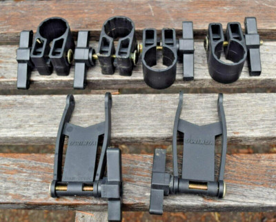 4 YAKIMA ROUND MIGHTY MOUNTS & 2 SKI LIFT ACCESSORIES FOR ROUND BARS | eBay