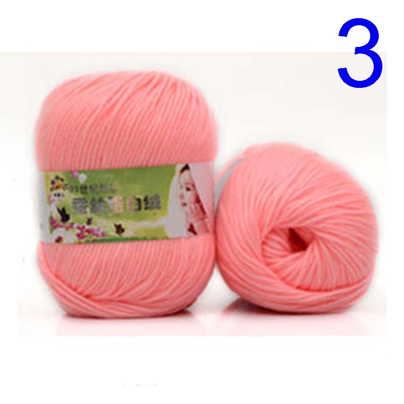100g Roll Silk Cotton Hand Knitting Yarn Crochet Hand Thick Wool Thread ...