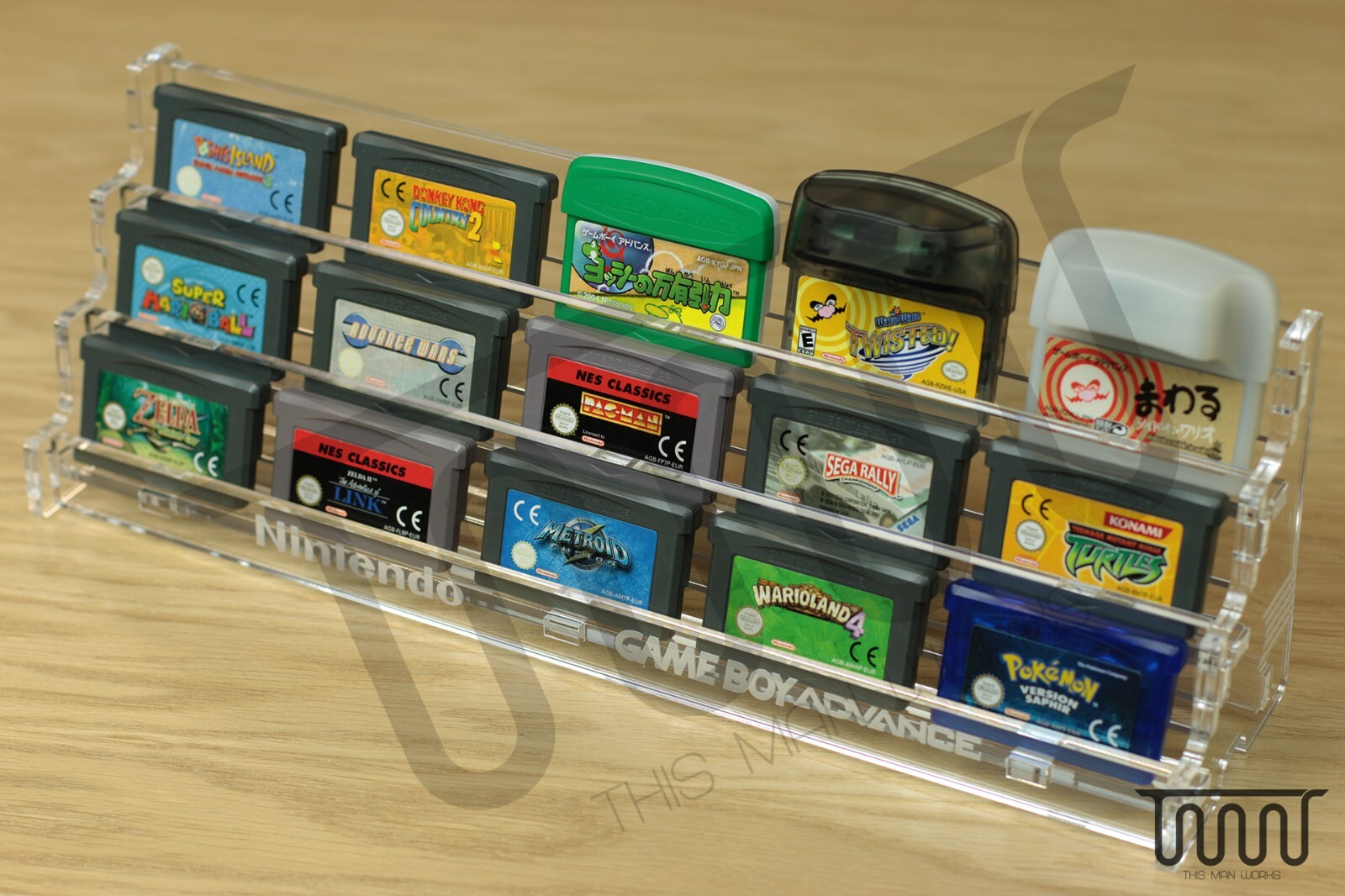 3 Tier Acrylic Display Stand for Nintendo Game Boy Advance GBA ...