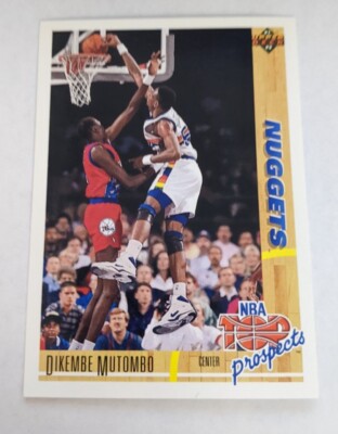 DIKEMBE MUTOMBO 1991-92 Upper Deck Top Prospects Rookie Card RC #446 ...