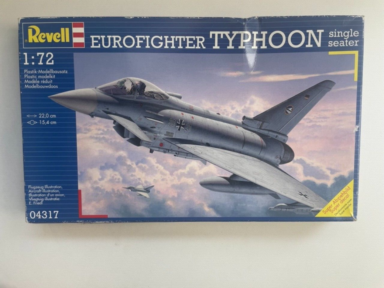 Revell 1:72 Eurofighter TYPHOON Single Seater Model Kit #04317 EFA ...