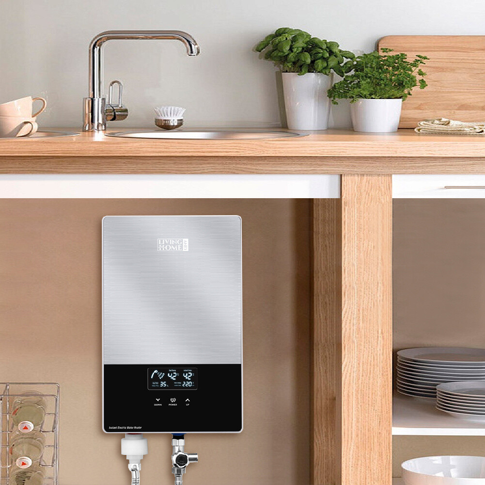 6 8 10KW Electric Tankless Water Heater Instant Boiler Under Sink Tap ...