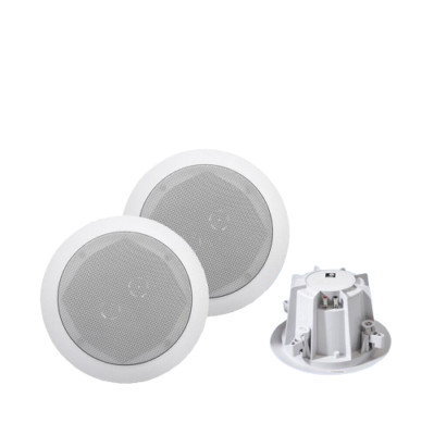 E-Audio 2-Way Round Ceiling Speakers With Twin Offset Tweeters | eBay UK