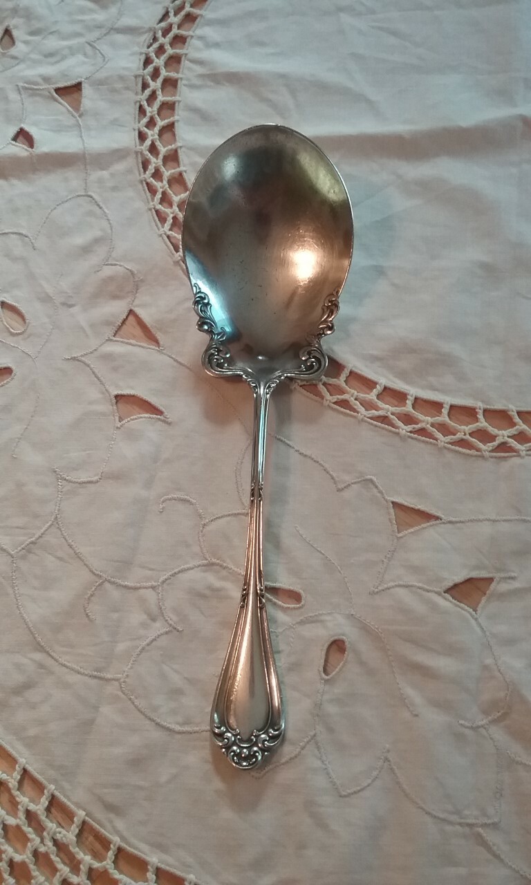Antique Serving Spoon 1835 R.Wallace A1 Pat.1888 | eBay