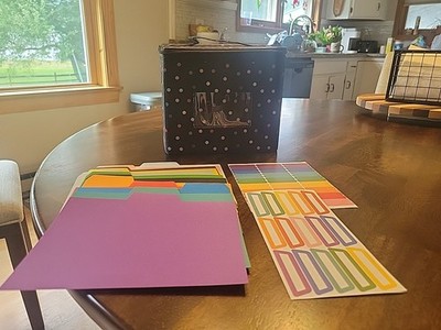 Creative Memories Rainbow Dots Card Flex POD Storage Bundle 2024 NEW ...