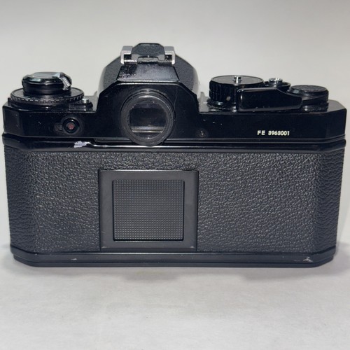 Nikon FE Black SLR MF 35mm Film Camera W/ 50mm 1:1.8 Series E Lens ...