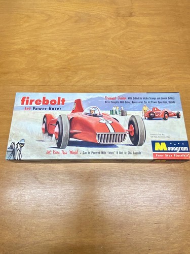 Vintage Monogram Firebolt Jet Power Racer Model Kit | eBay