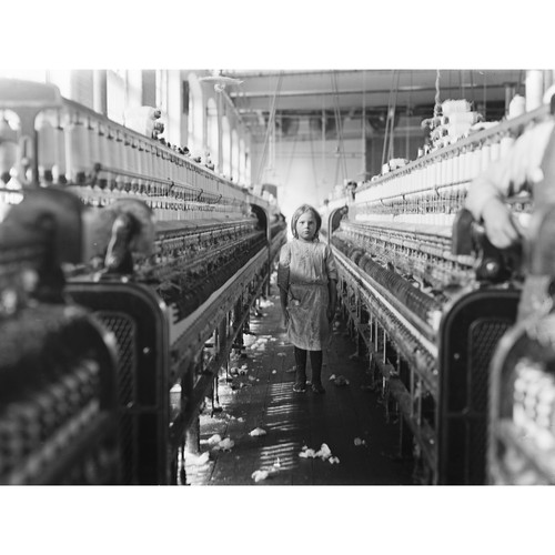 Hine Little Spinner Mollohan Mills Child Labour 1908 Photo Wall Art ...