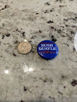 Bush Quayle 88 Political 1 1/4 Inch Pin Button | eBay
