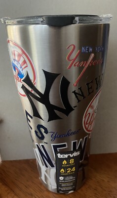 Yankees 30 Oz Stainless Steel Cup New | eBay