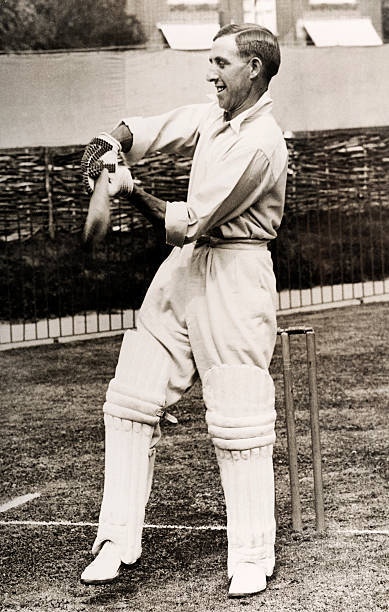 England and Lancashire cricketer Eddie Paynter, circa 1933 Old Photo ...