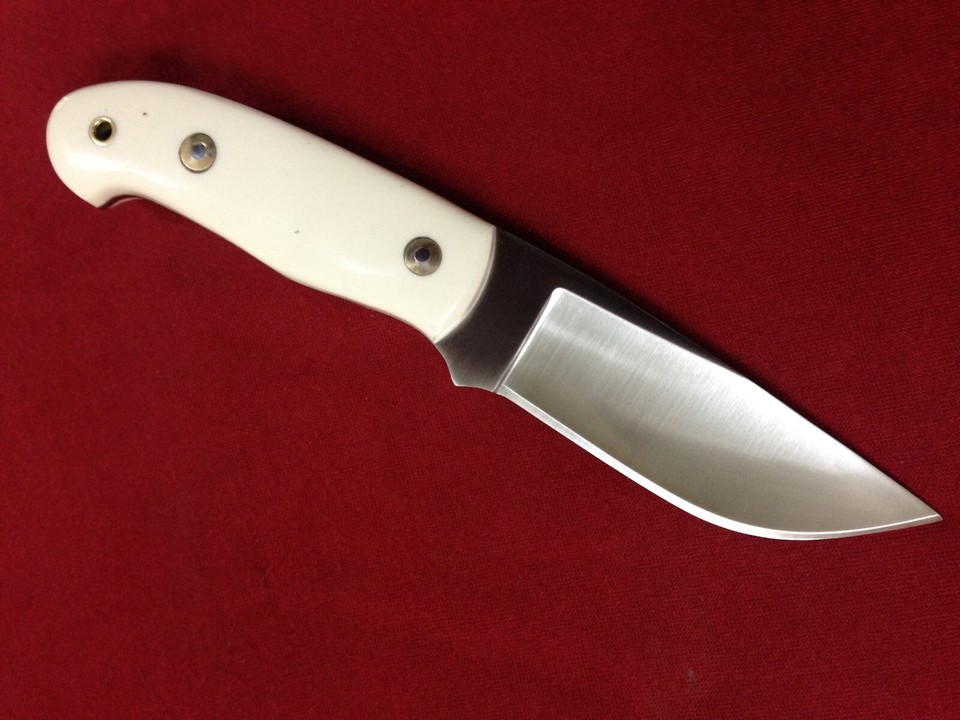 RaB Custom Handmade D2 Steel Guardless Drop Point Hunter Knife With ...