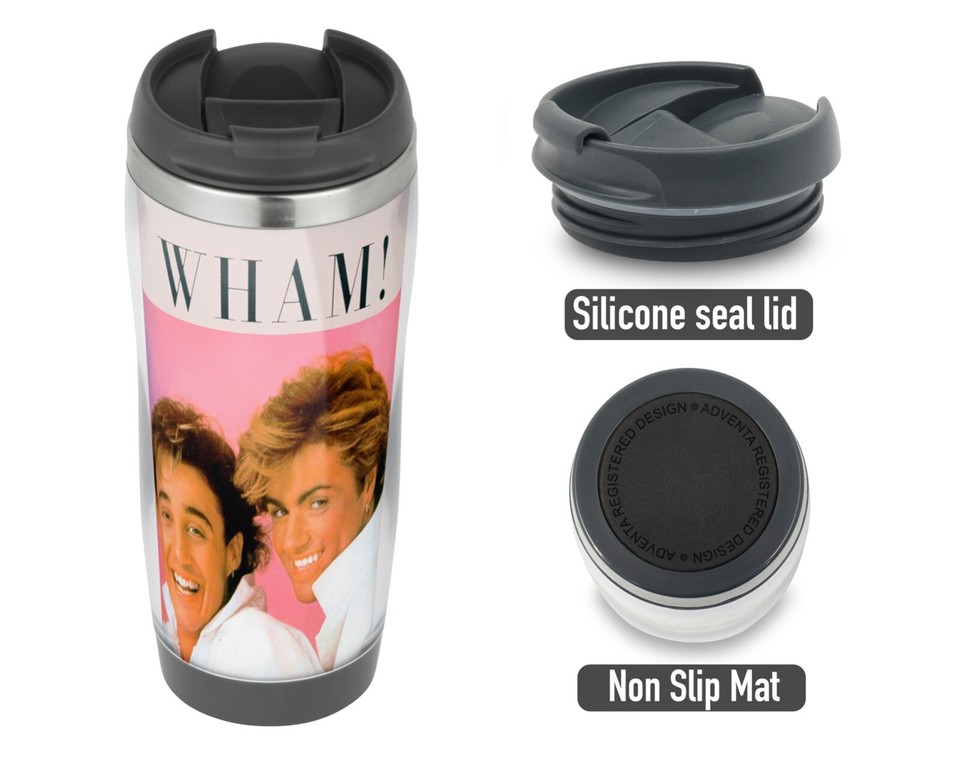George Michael Wham - Travel Mug, Thermal Insulated Coffee Cup | eBay UK