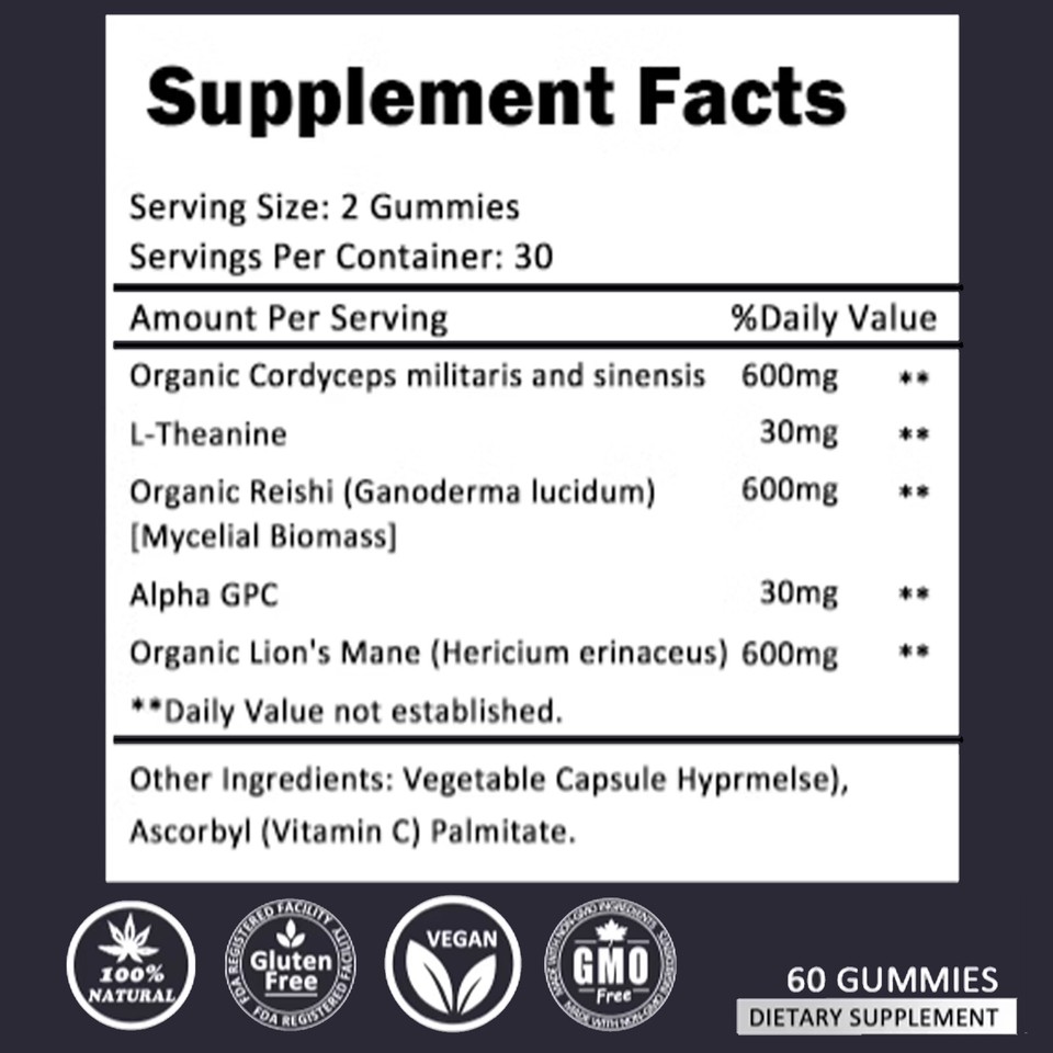 Brain Support Focus Supplement Gummies - Brain Booster US Free Shipping ...