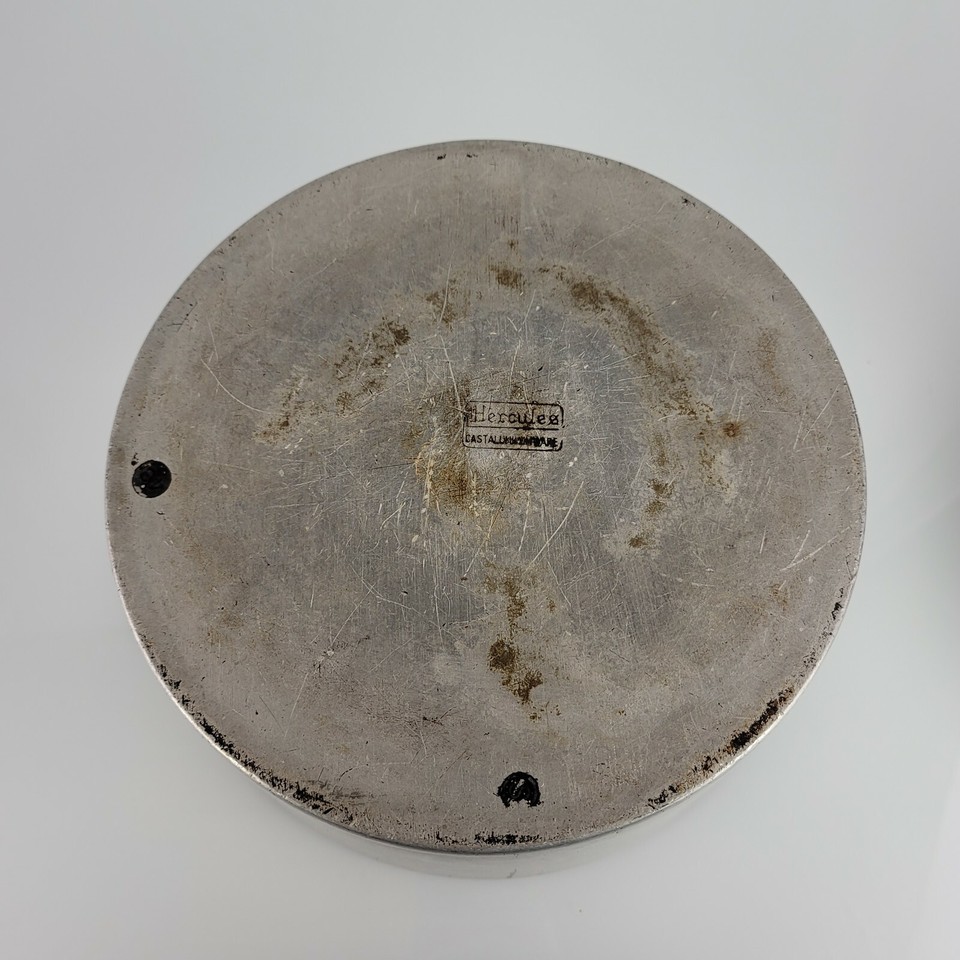 Vintage HERCULES Cast Aluminum Circular Soup Stew Pot Camping | eBay