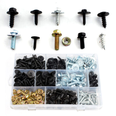 220Pcs Mixed Car Body Fender M4 M5 M6 Metal Self Tapping Screws Rivet ...