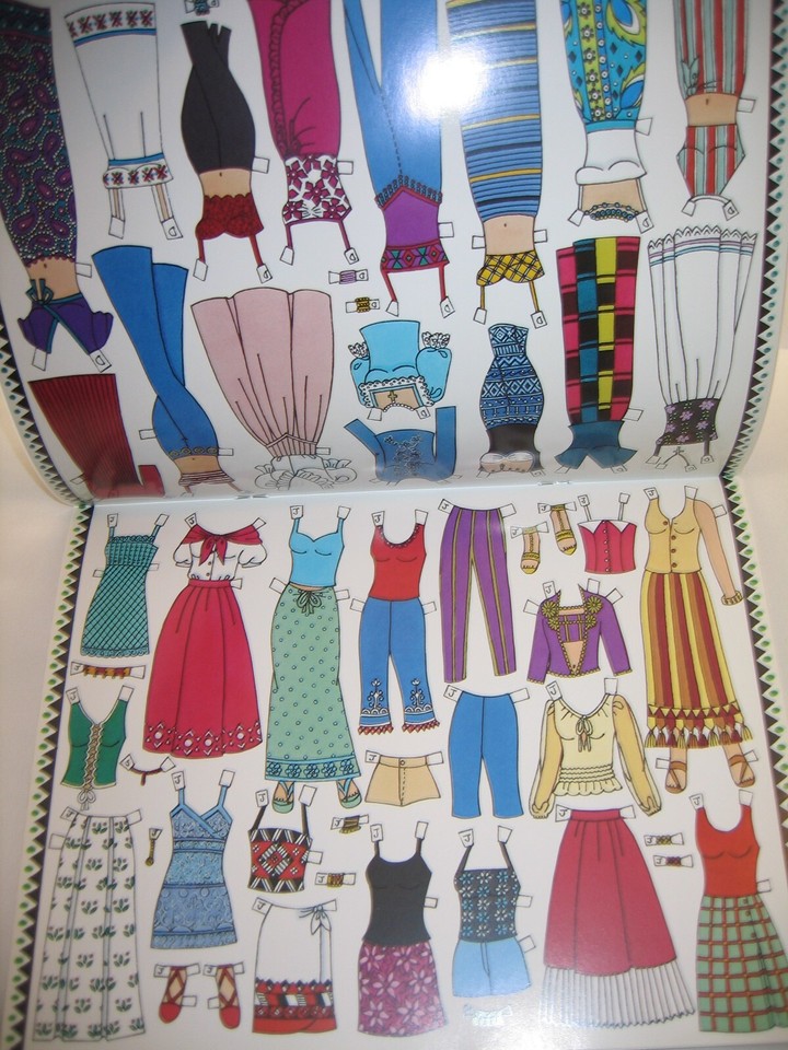 THE TREND-SETTERS Paper Doll Cut-Out Book by Alina Kolluri--200+ Pieces ...