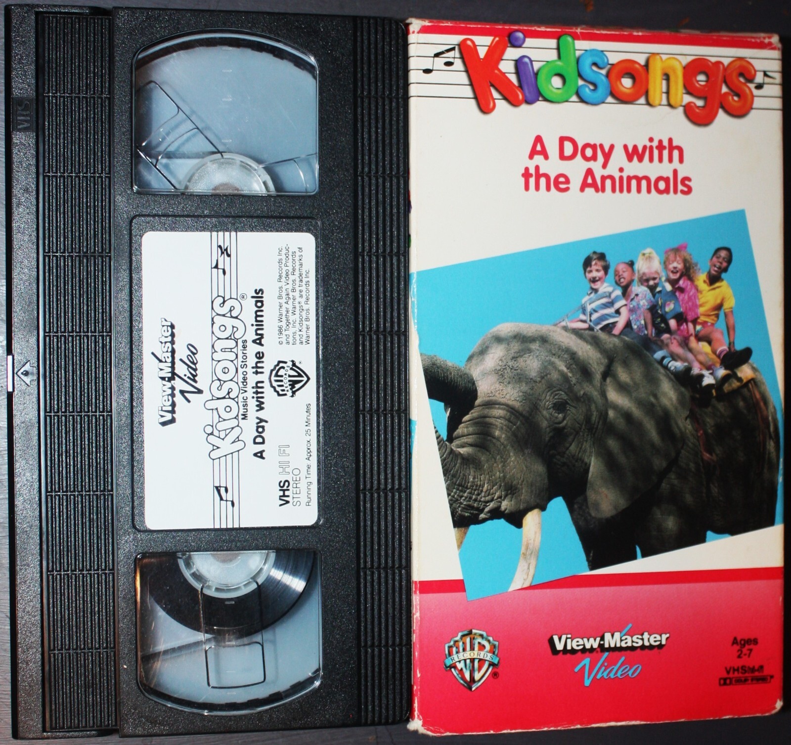 Kidsongs: A DAY WITH THE ANIMALS (vhs) Kidsongs Kids. VG Cond. Rare ...