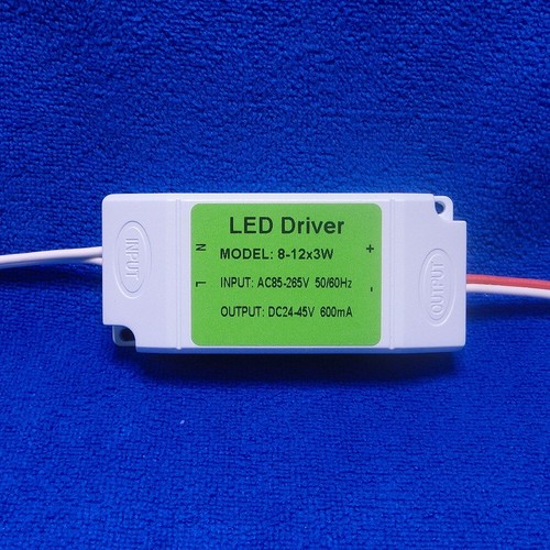 1pc AC LED Driver +Shell 8~12x3W 600mA Power Supply Lamp Light Bulb 24W ...