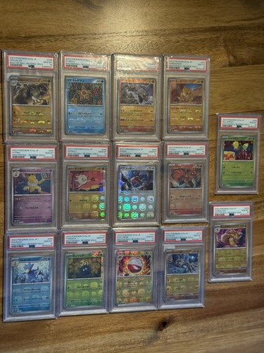 Pokemon Japanese 151 Masterball Reverse Holo Graded Card Lot! PSA GEM ...