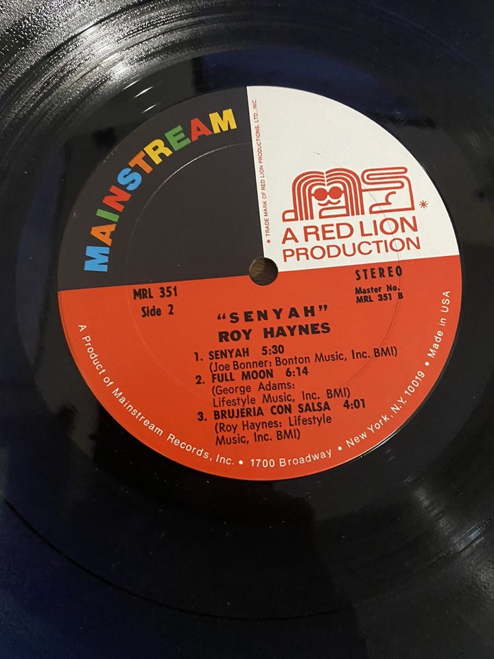ROY HAYNES - SENYAH - 1972 MAINSTREAM MRL-351 LP Vinyl Record - EX | eBay