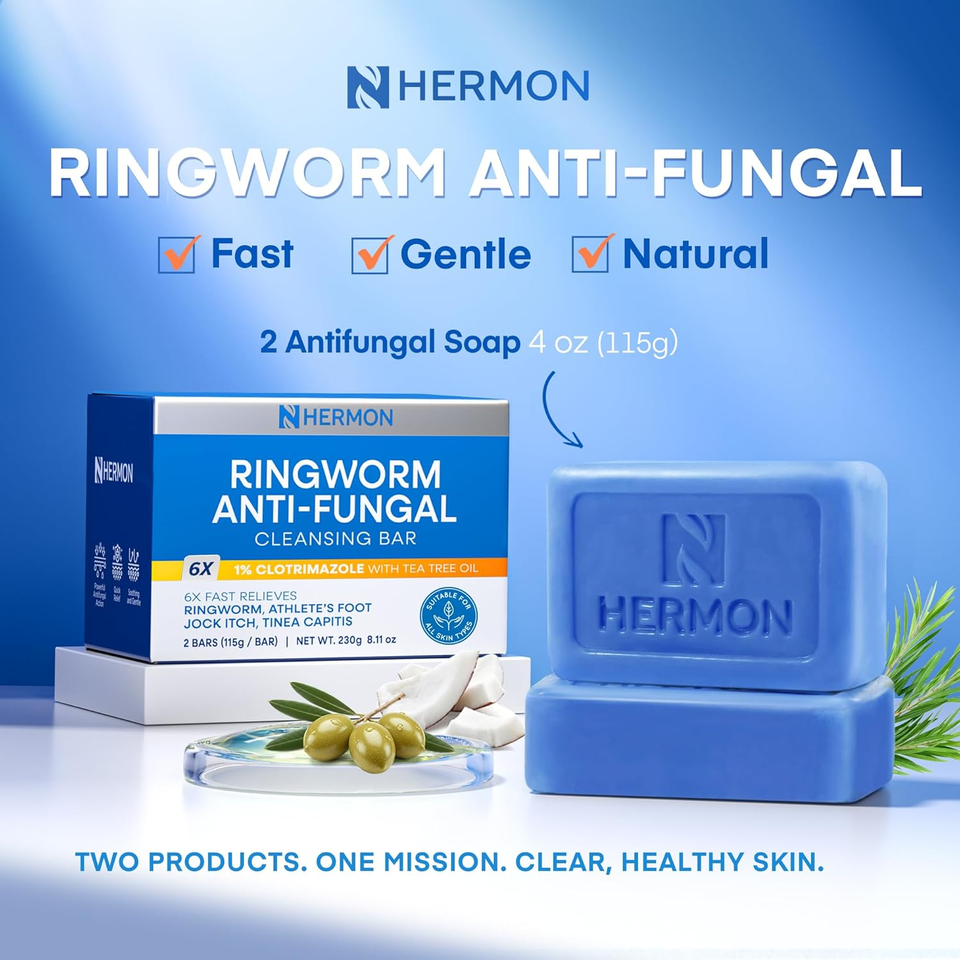 Powerful Ringworm Antifungal Soap – Treatment for Ringworm, Athlete’S ...