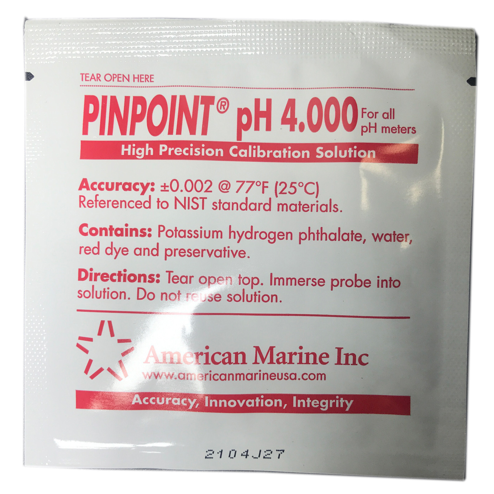 American Marine Pinpoint pH Calibration Fluid 4.0 | eBay