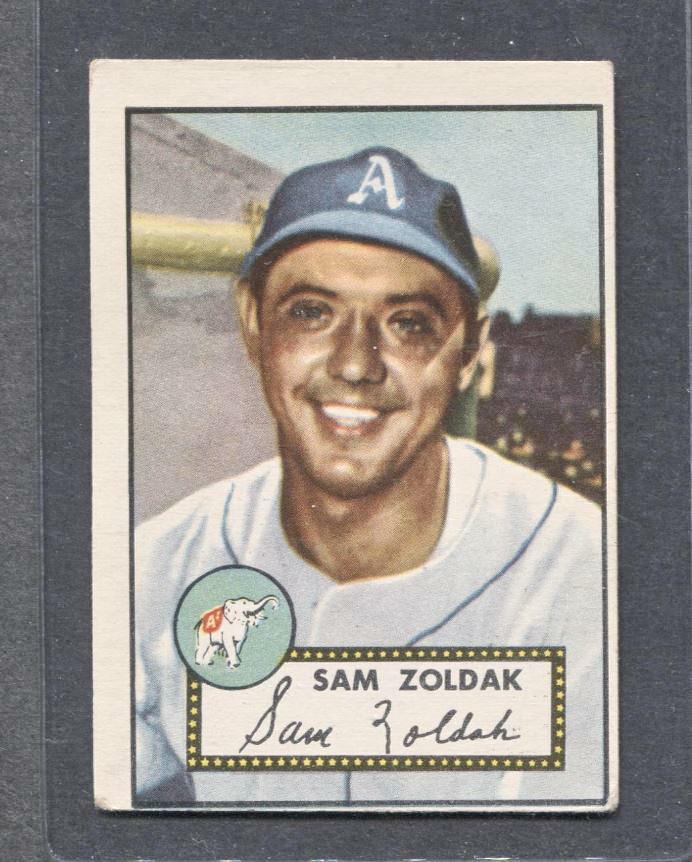 1952 Topps #231 Sam Zoldak (Athletics) Vg-Ex (Flat Rate Ship) | eBay