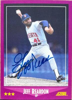 Jeff Reardon Autographed 1988 Score #91 | eBay