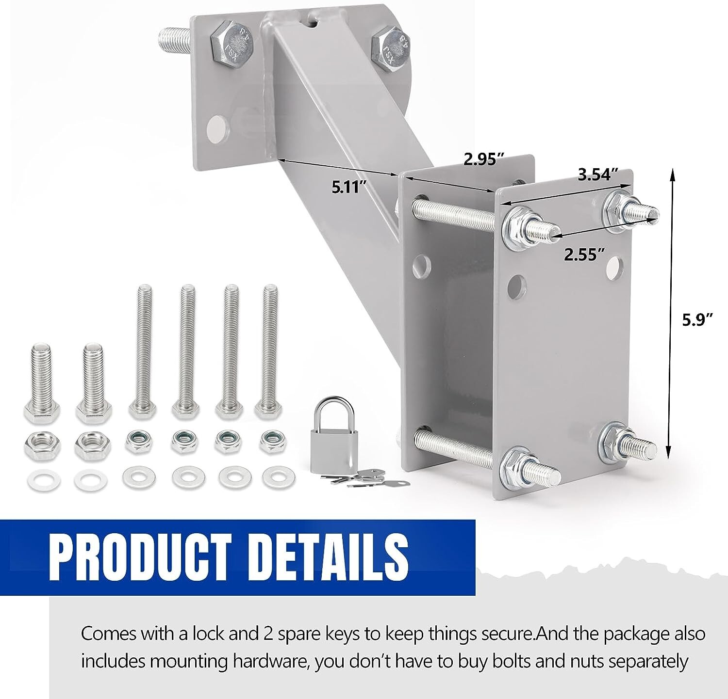 Spare Tire Mount Bracket Side Mount Utility Spare Tire Carrier For ...