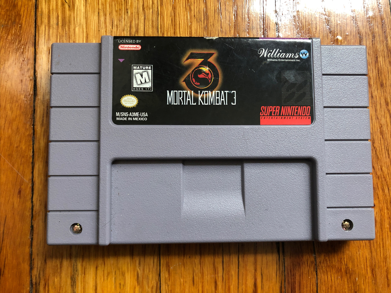 Mortal Kombat 3 (Super Nintendo Entertainment System, 1991) SNES ...