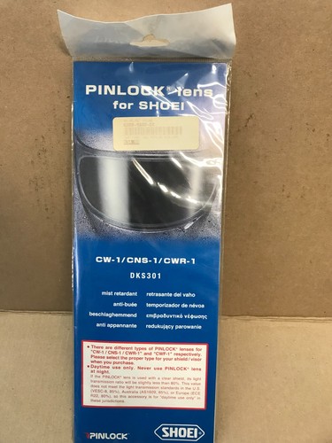 Shoei Clear PINLOCK insert For Shoei CNS-1/CW-1/CWR-1/CNS-3 Visors ...