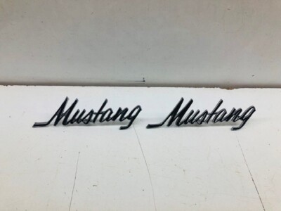 1969-73 Ford Mustang Fender Script Emblems - Original | eBay