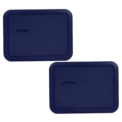 Pyrex 3 Cup Rectangular 2PK Storage Lid Cover Blue 7210-PC New for ...