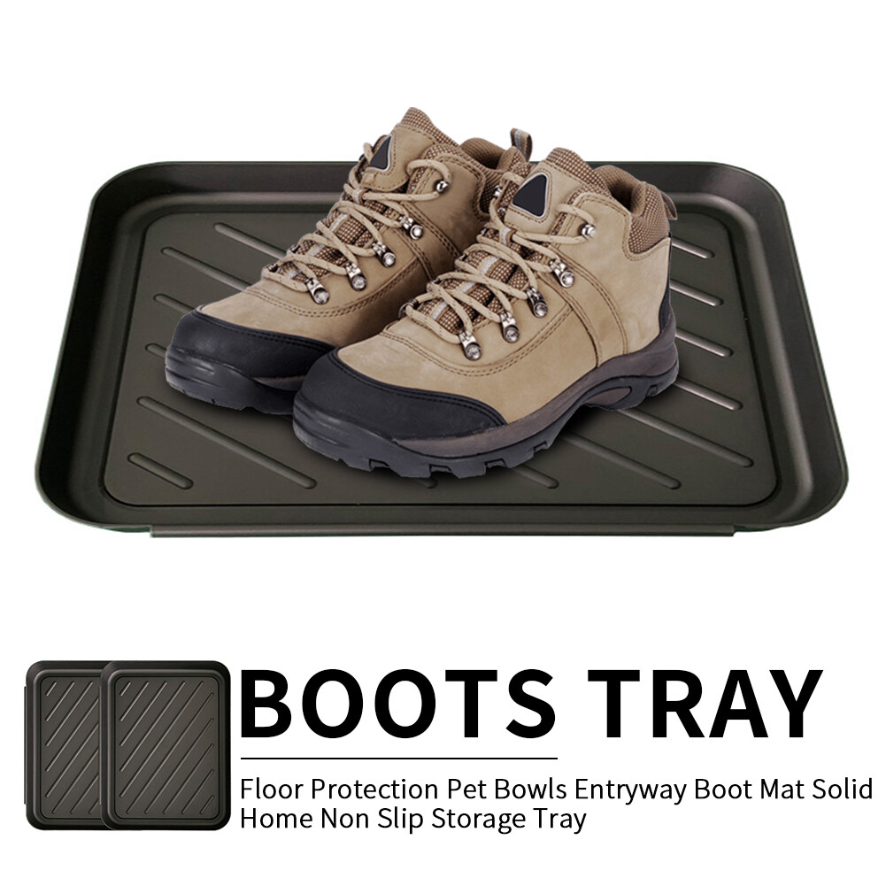 Floor Protection Pet Bowls Entryway Boot Mat Solid Non Slip Storage ...